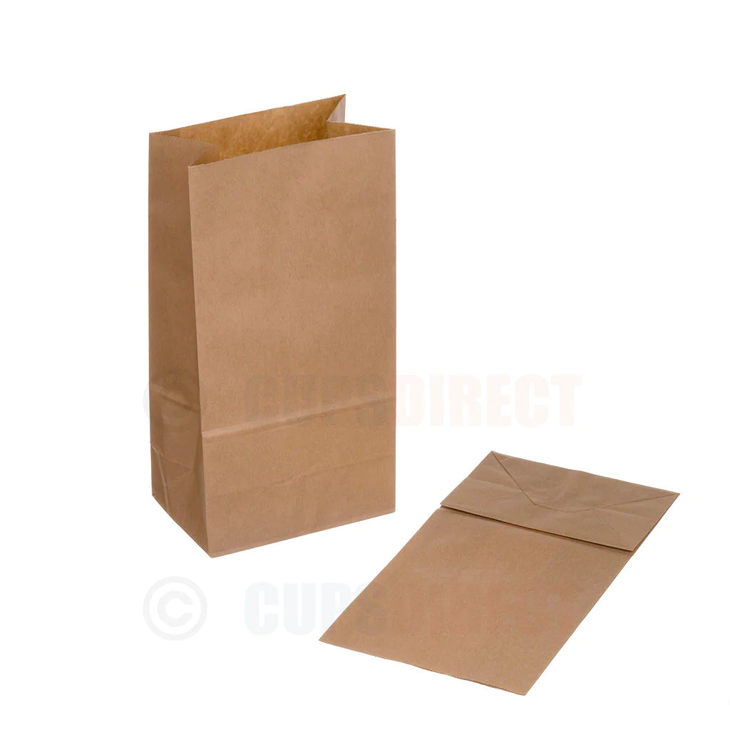 Square Bottom Kraft paper bags (500pc) - Wholesale – Coastal Wholesale